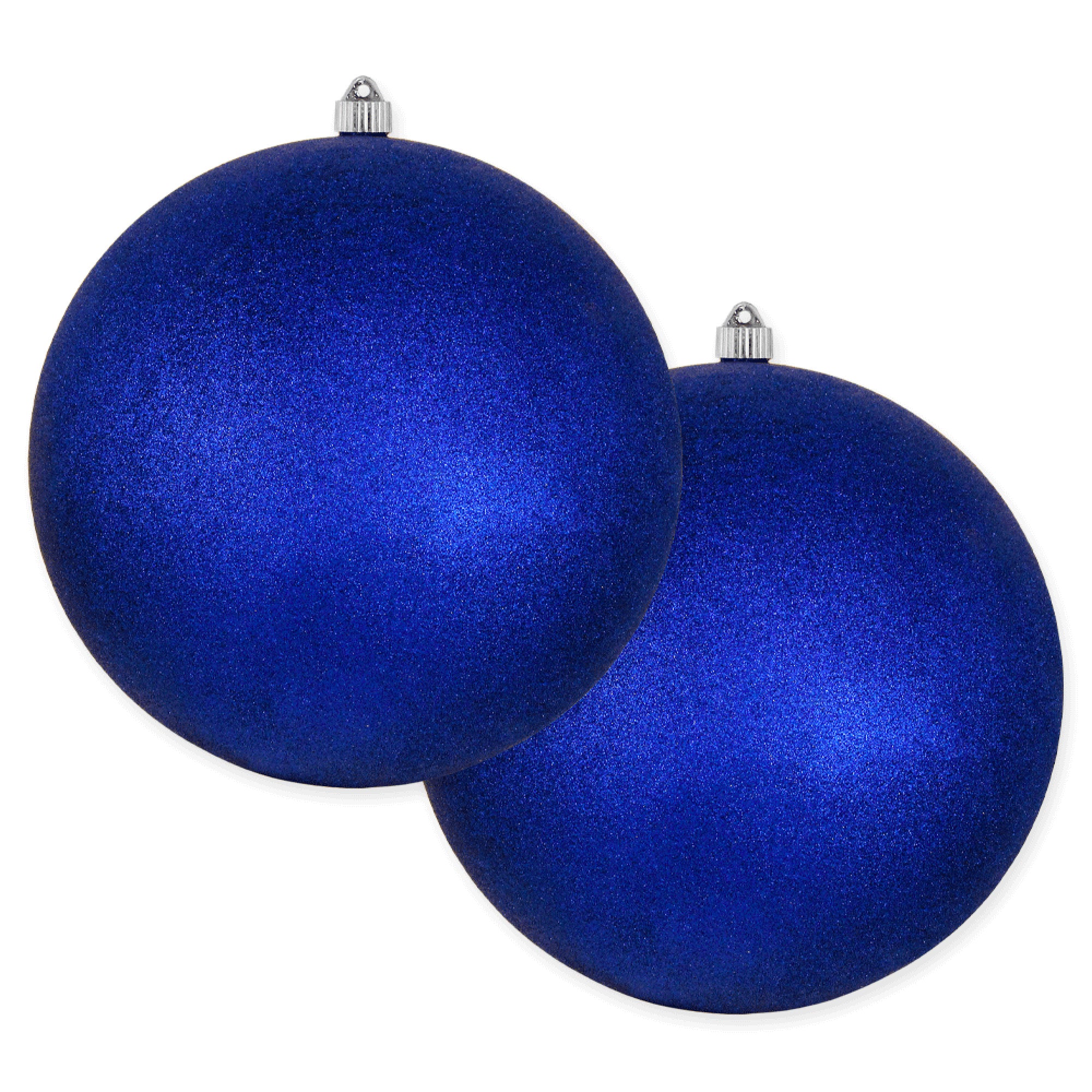 12" (300mm) Giant Commercial Shatterproof Ball Ornament, Dark Blue Gli ...